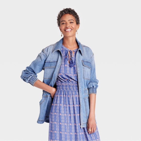 Knox Rose | Jackets & Coats | Knox Rose Denim Utility Jacket | Poshmark